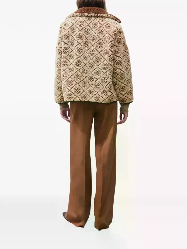 Tory Burch T Monogram Fleece Jacket