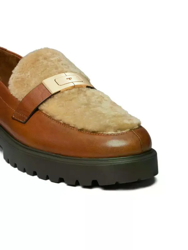 Tory Burch Leelee Shearling Lug Loafers