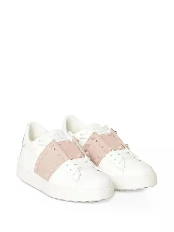 Valentino Garavani Rockstud Untitled Studded Leather Sneakers