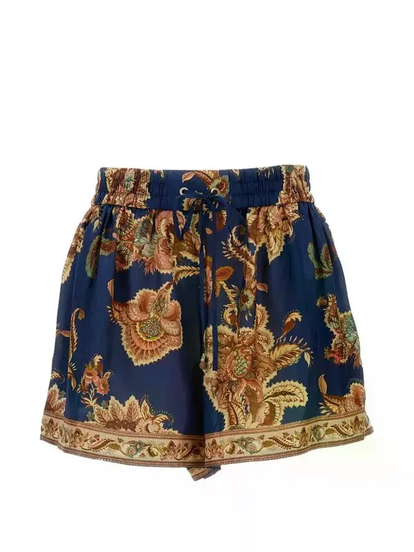 Zimmermann Aster Relaxed Shorts - Blue