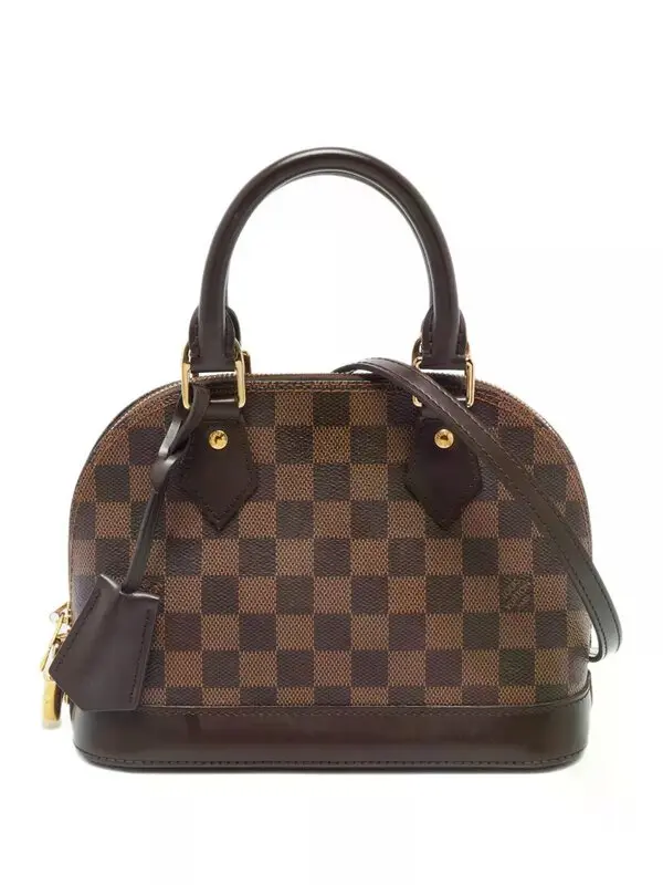 LOUIS VUITTON 2019 Bb Alma Damier Ebene Handbag