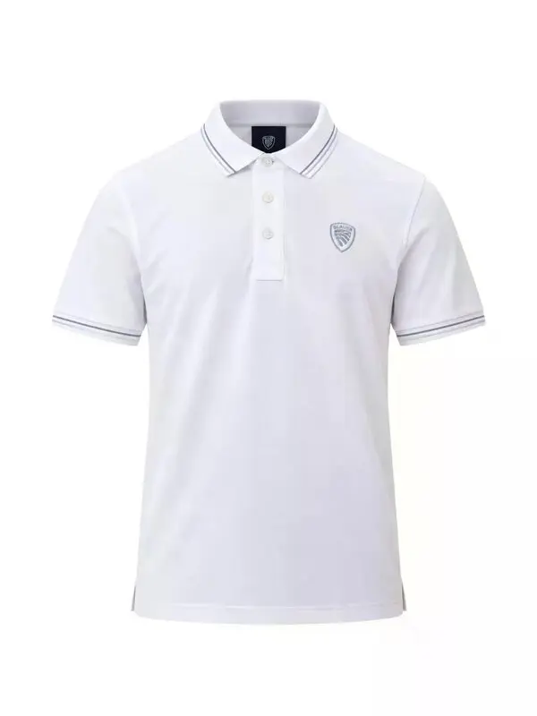 BLAUER. Agassiz Logo-patch Pique Polo Shirt
