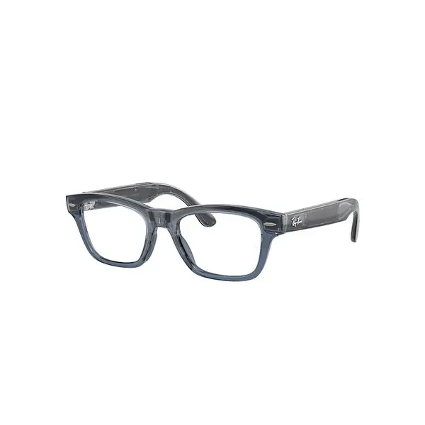Ray-ban Meta Audio Burbank Optics Frame Demo Lens Lenses Ai Glasses - Transparent Blue