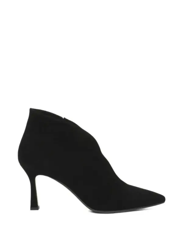 JULIE DEE Pointed-toe Suede Ankle Boots