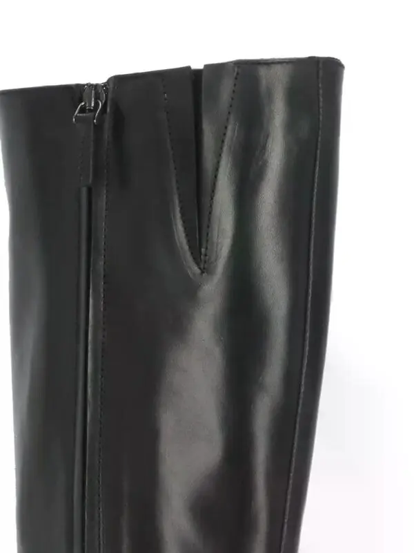 JULIE DEE Round-toe Side-zip Boots