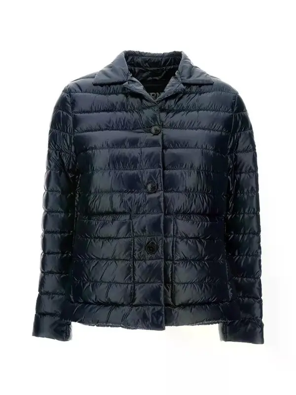 Herno Quilted Button-up Jacket - Blue