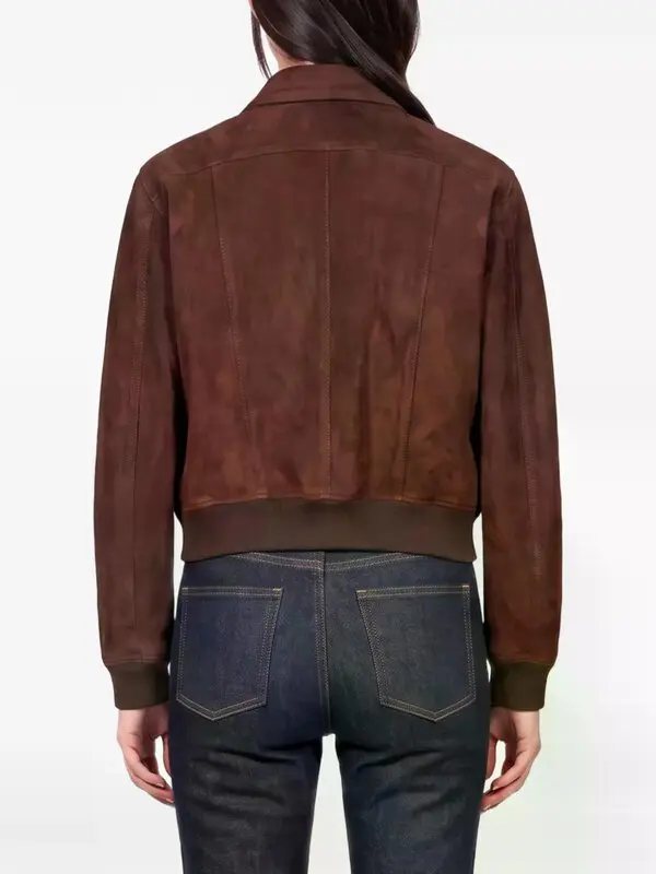Tagliatore Katia Suede Bomber Jacket