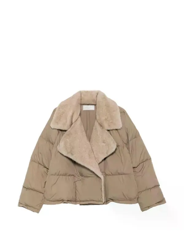 Antonelli Firenze Faux-fur Collar Quilted Jacket