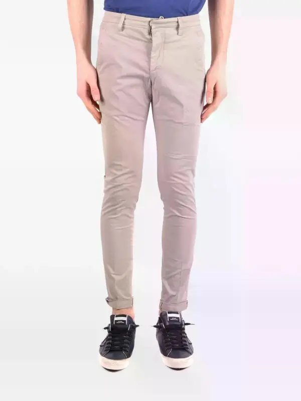 DONDUP Slim-fit Cotton Trousers