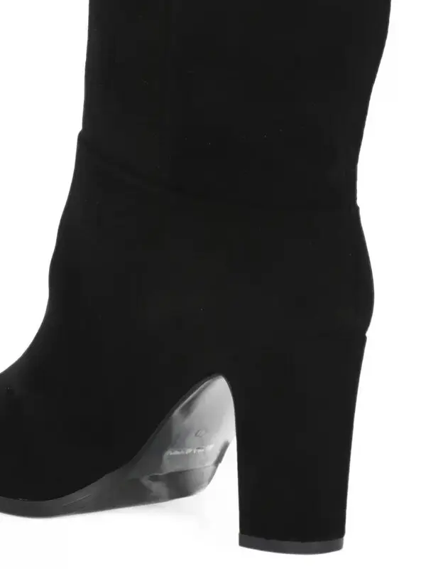 JULIE DEE Suede Round-toe Boots