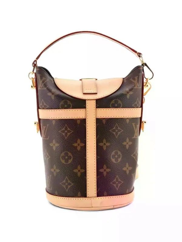 LOUIS VUITTON Duffle Handbag Monogram Canvas Bucket Bag - Brown