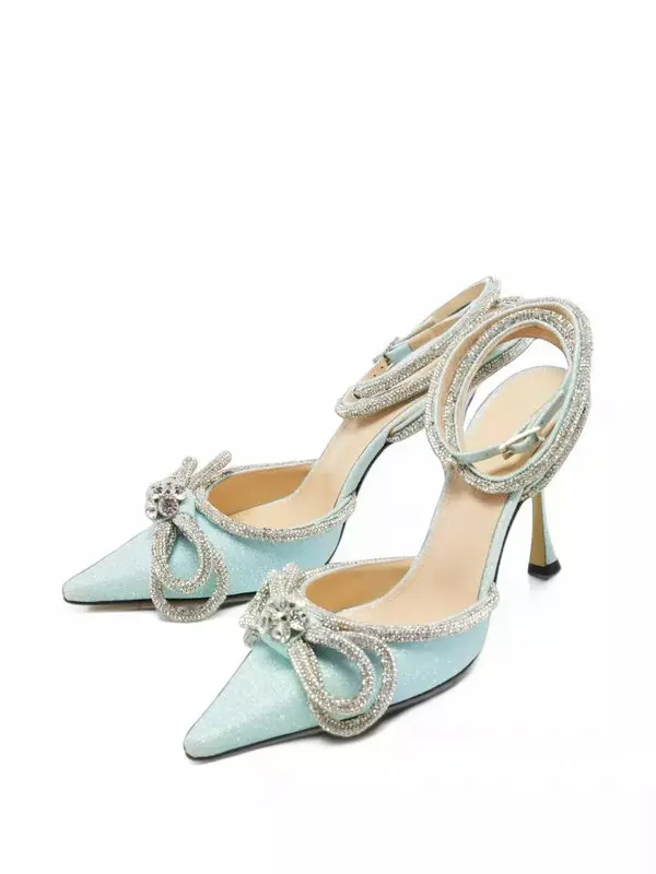 Mach & Mach Double Bow Crystal Pumps