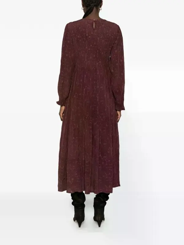 MAISON HOTEL Embroidered Maxi Dress