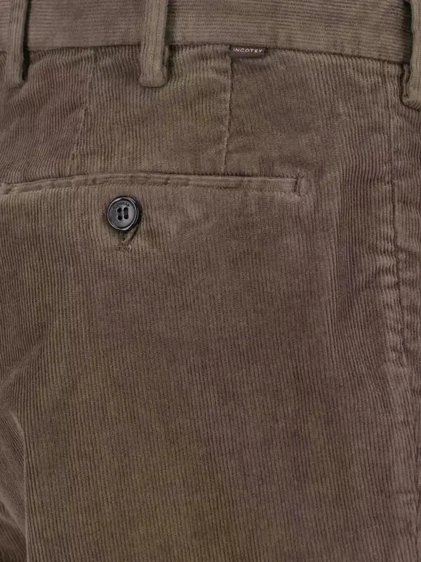 Incotex Pleated Corduroy Trousers