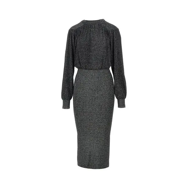 Isabel Marant Étoile Aliza' Lurex Midi Dress - Black