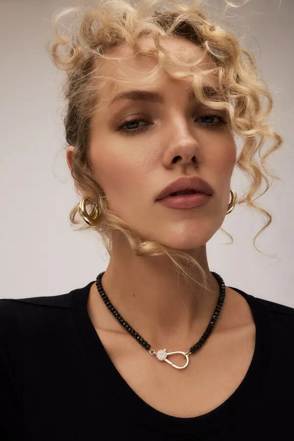 Ramy Brook Nova Statment Charm Necklace - Jet