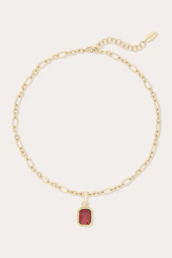 Ramy Brook Ciera Birthstone Necklace - Ruby