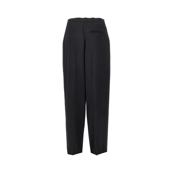 Alberta Ferretti Wrap-over Satin Pants