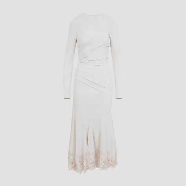Alberta Ferretti Velvet Midi Dress