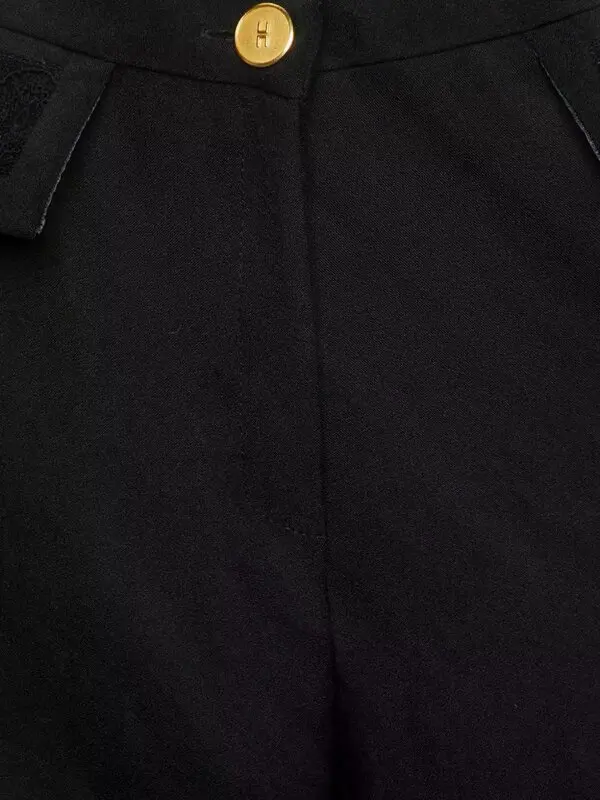 Elisabetta Franchi Button-detail Straight-fit Trousers