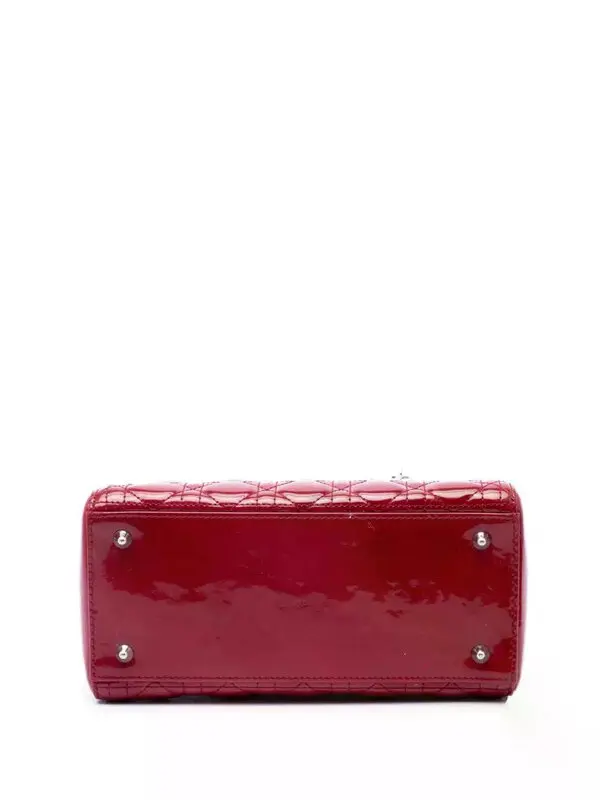 Dior 2014 Medium Patent Cannage Lady Satchel