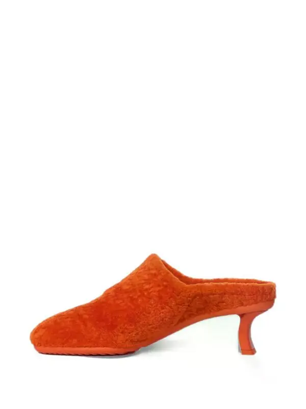 Loewe Dive Mules In Shearling