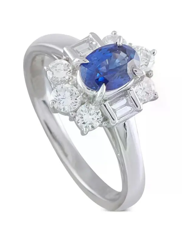 LB EXCLUSIVE Sapphire And Diamond Ring - Silver