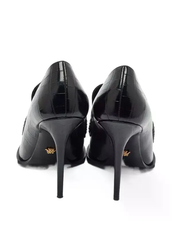 Versace Vagabond Crocodile-embossed Leather Pumps