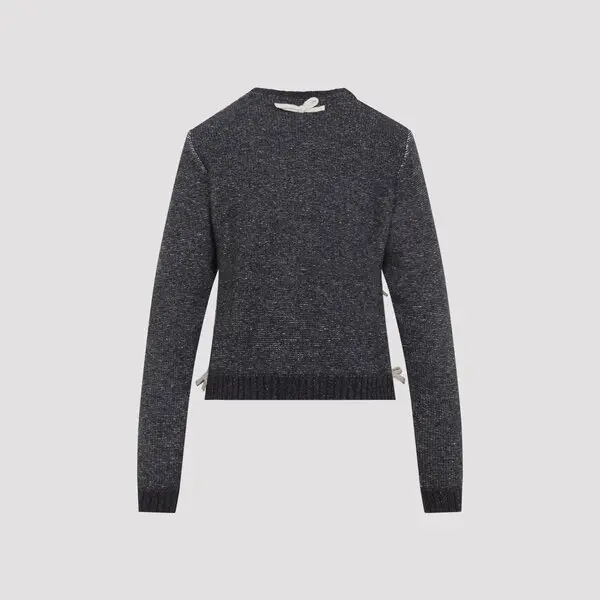 Moschino Bow Sweater - Gray