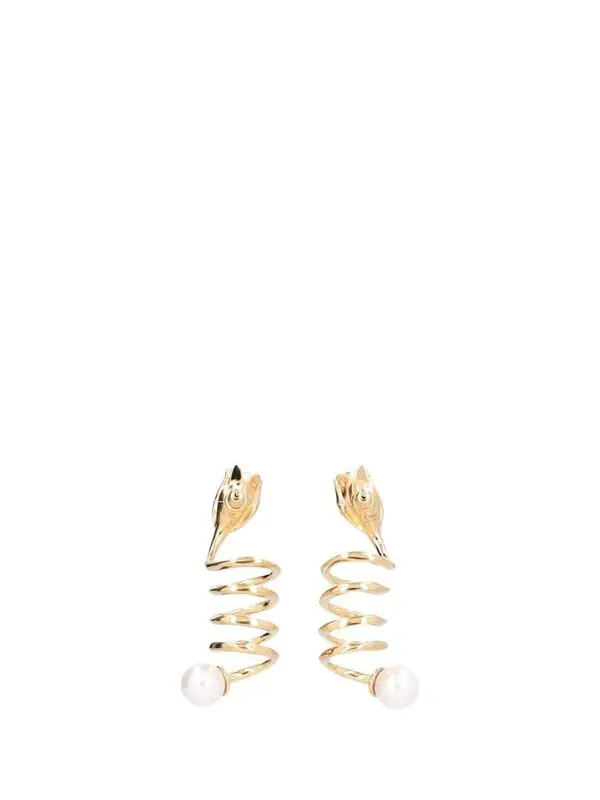 Chloé Tulip Earrings - Gold