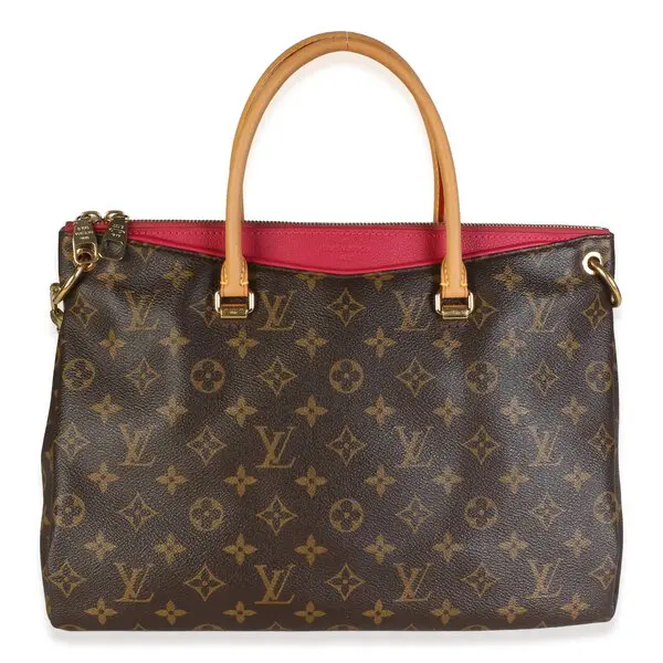LOUIS VUITTON Pink Monogram Canvas Pallas Mm - Brown