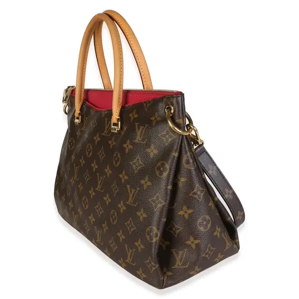 LOUIS VUITTON Pink Monogram Canvas Pallas Mm - Brown