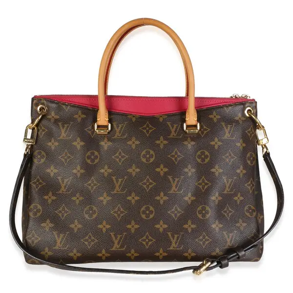 LOUIS VUITTON Pink Monogram Canvas Pallas Mm - Brown
