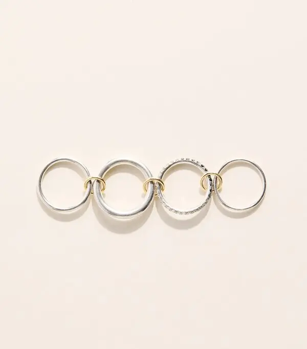 SPINELLI KILCOLLIN Sterling Yellow Gold And Diamond Janssen Ring