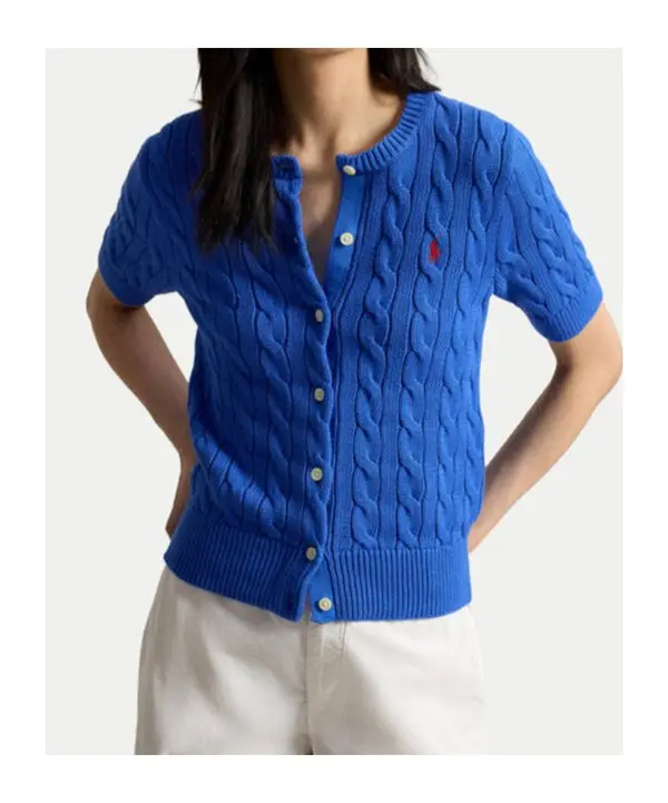 Polo Ralph Lauren Polo Pony-embroidered Cable-knit Cardigan