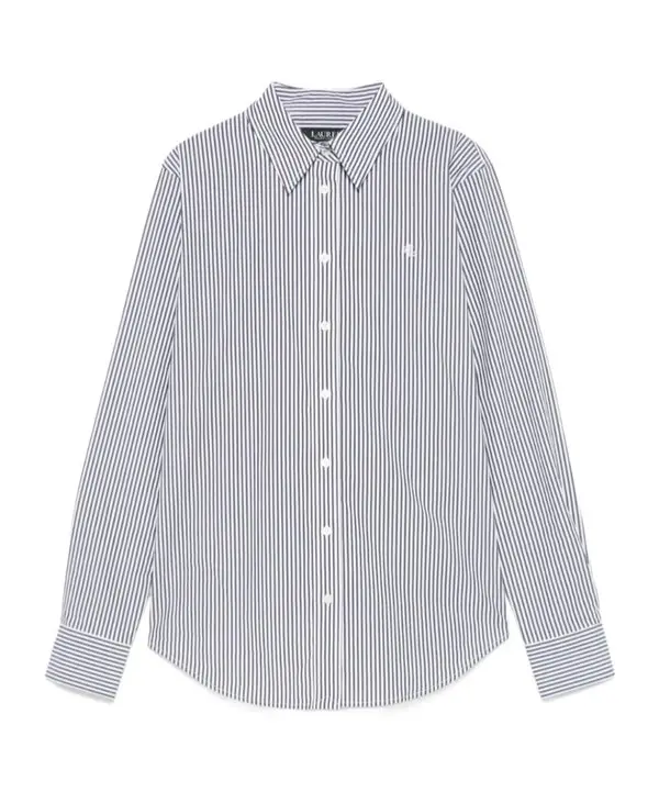 Ralph Lauren Striped Long Sleeved Shirt - Gray