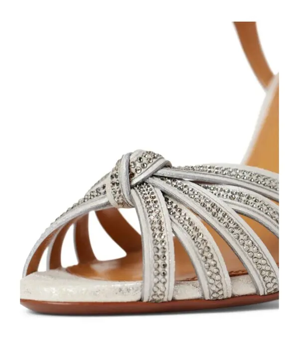Ralph Lauren 95mm Embellished Knot Heeled Sandals