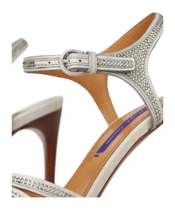 Ralph Lauren 95mm Embellished Knot Heeled Sandals