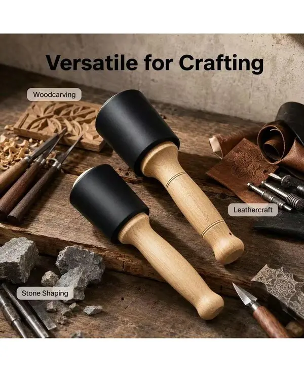 XDOVET Polyurethane Soft Face Mallet Low Rebound Anti-vibration Hammers For Leather Embossing