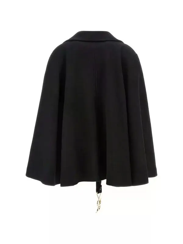 Blumarine Belted Monogram-charm Cape
