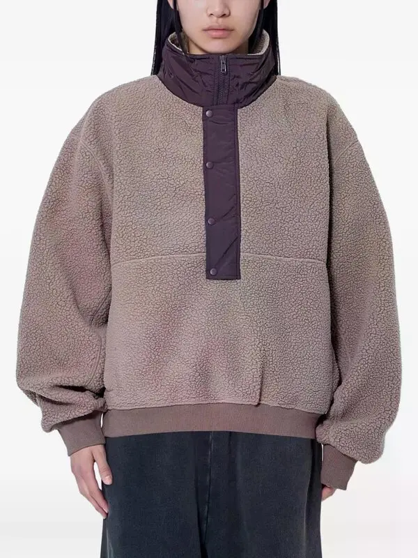 ENTIRE STUDIOS Fleece Snap-button Sweater