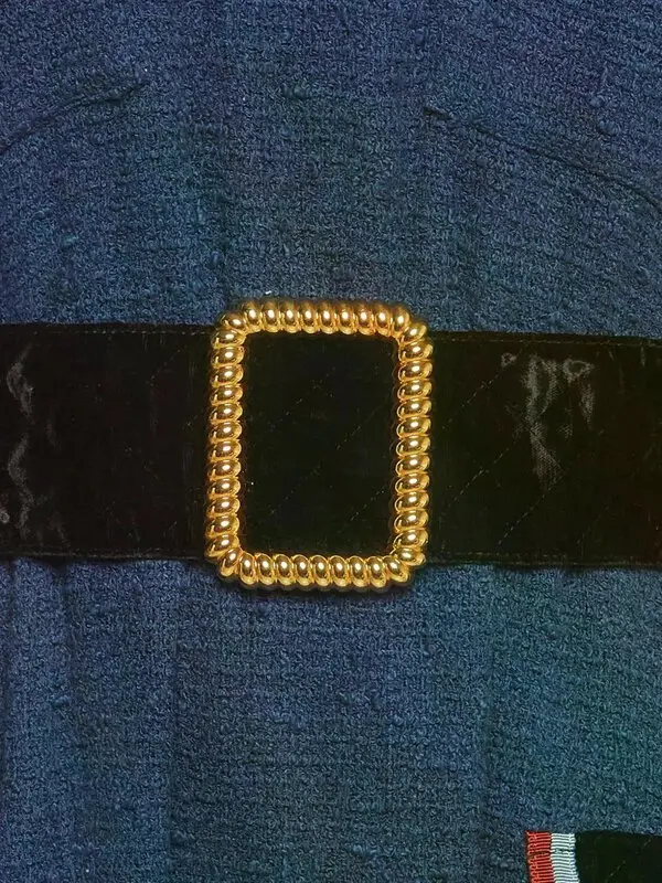 Gucci Bouclé Velvet-trim Midi Dress