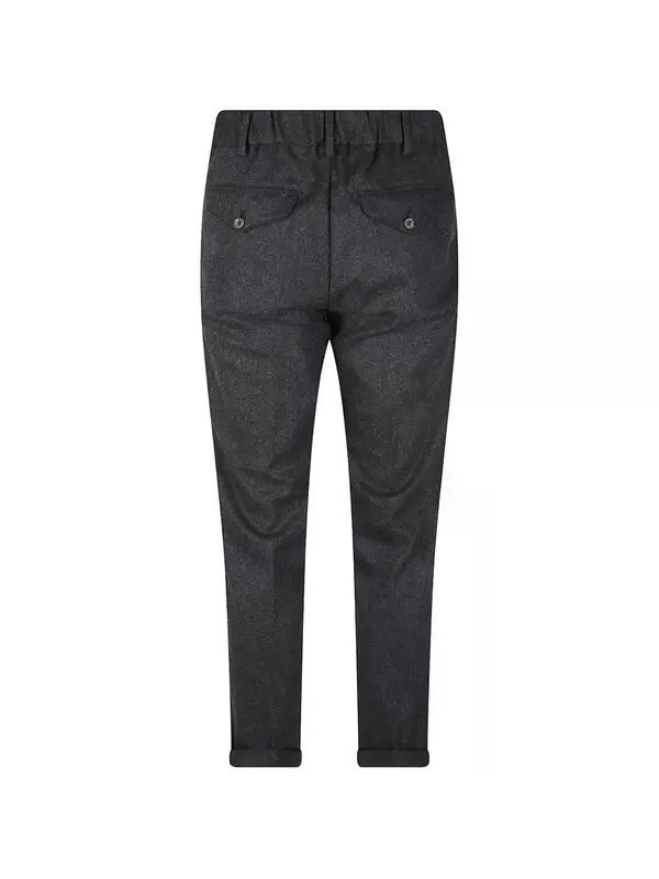 MYTHS Belt-loops Turn-up Trousers