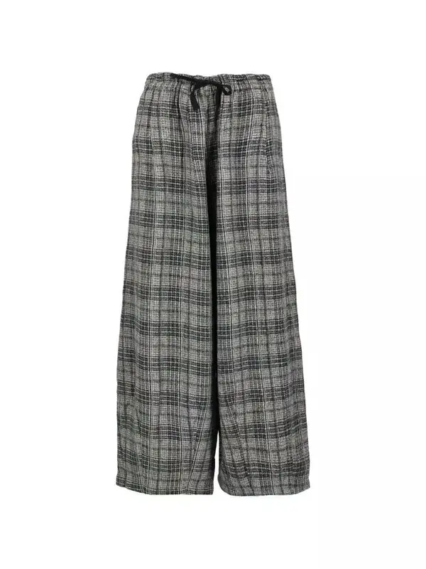 Needles Plaid Drawstring Trousers