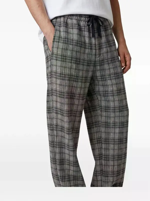 Needles Plaid Drawstring Trousers