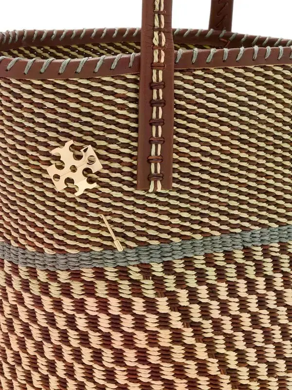 Tory Burch Large Handwoven Basket Tote Bag