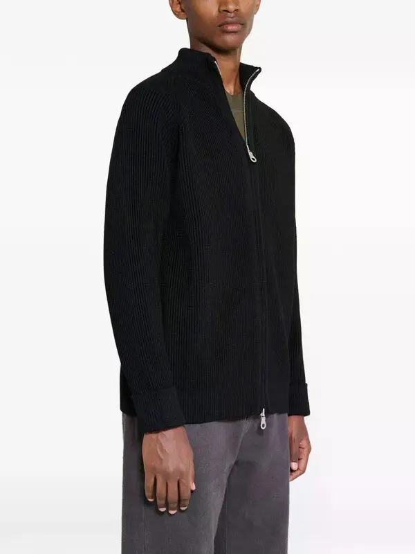 S.N.S. HERNING Render Ribbed-knit Cardigan