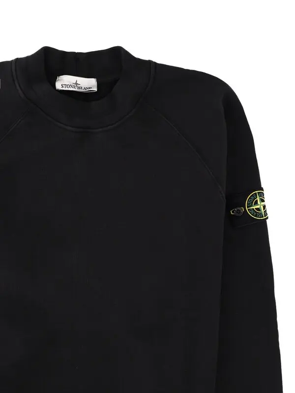 Stone Island Felpa Con Patch Logo