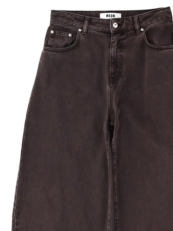 MSGM Jeans Wide Leg In Cotone
