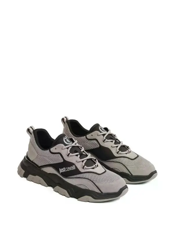 Just Cavalli Panelled Logo-print Sneakers